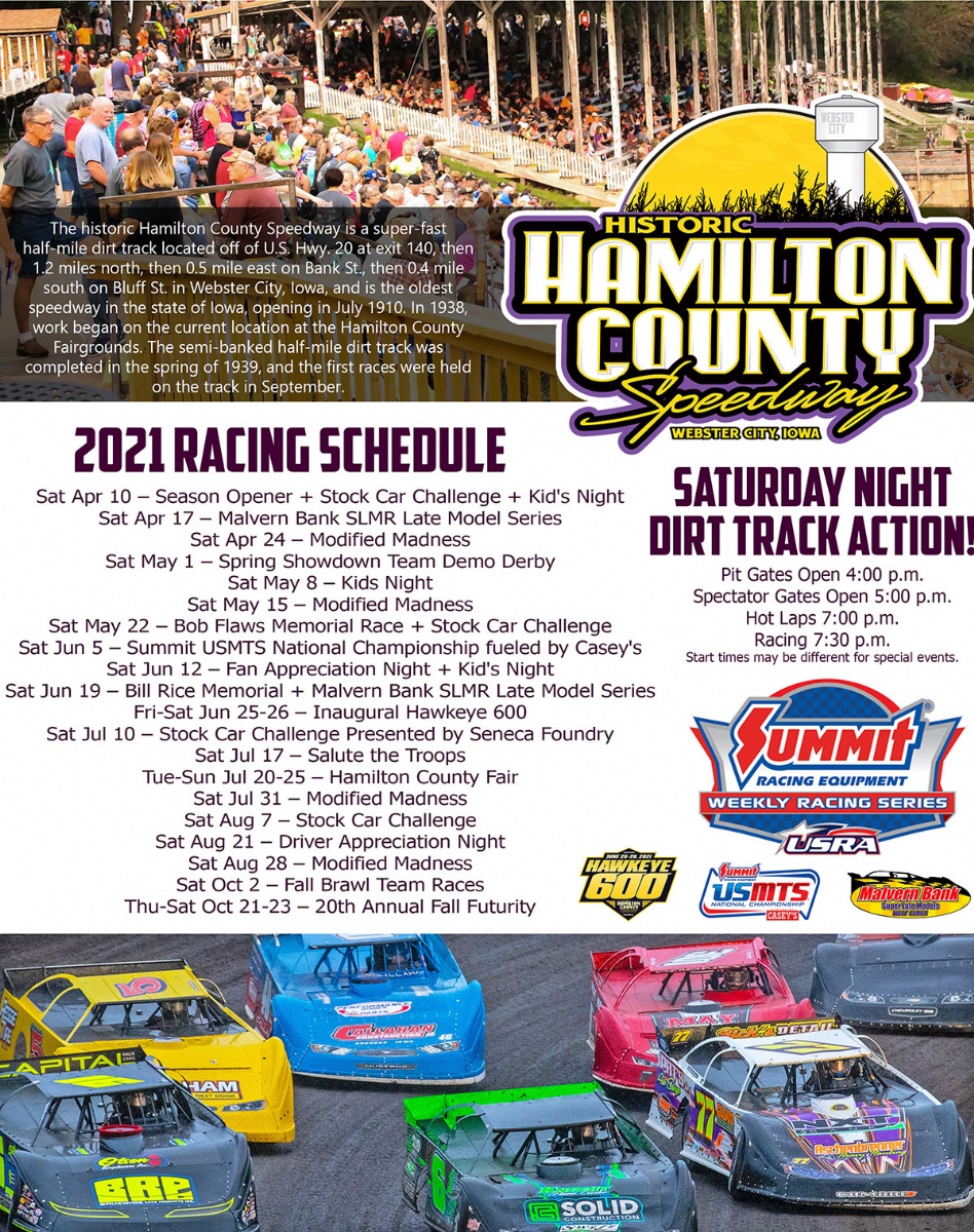 Hamilton County Speedway - 2021 Marketing Opportunities